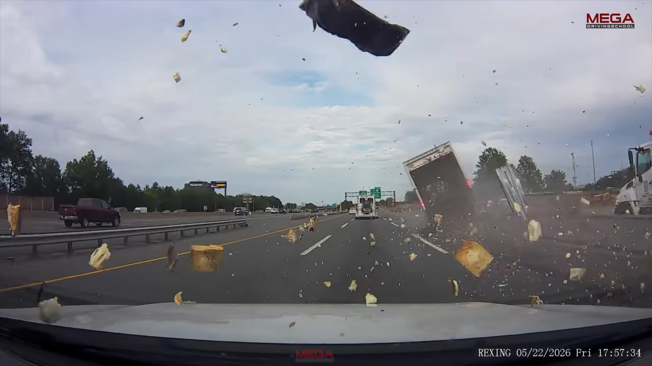 The box truck exploded - and the turnpike turned into chaos