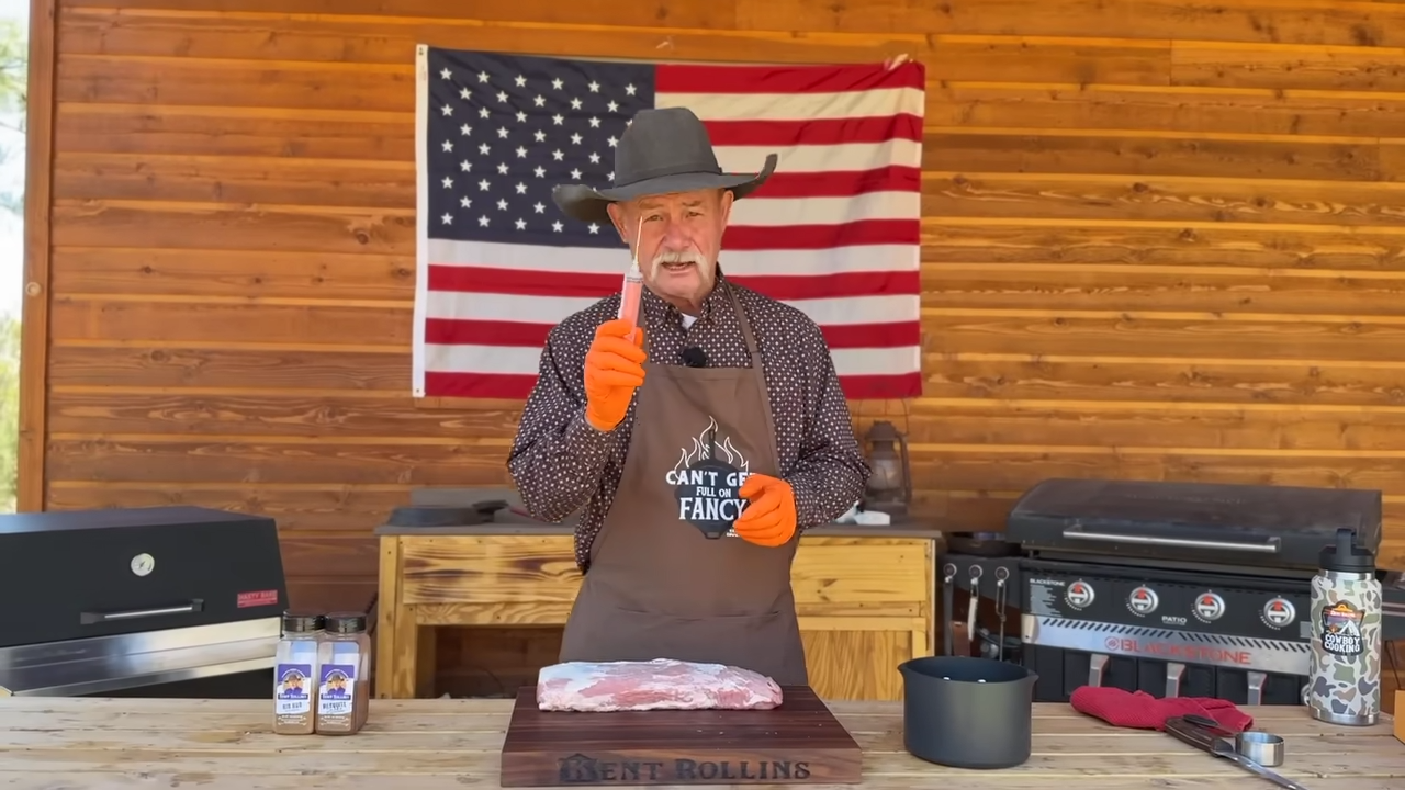 He injected pork loin with "joy juice" - then smoked it low and slow