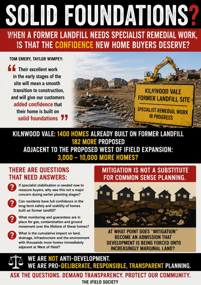 Letter to the editor: 'Solid foundations' at Kilnwood Vale development ...