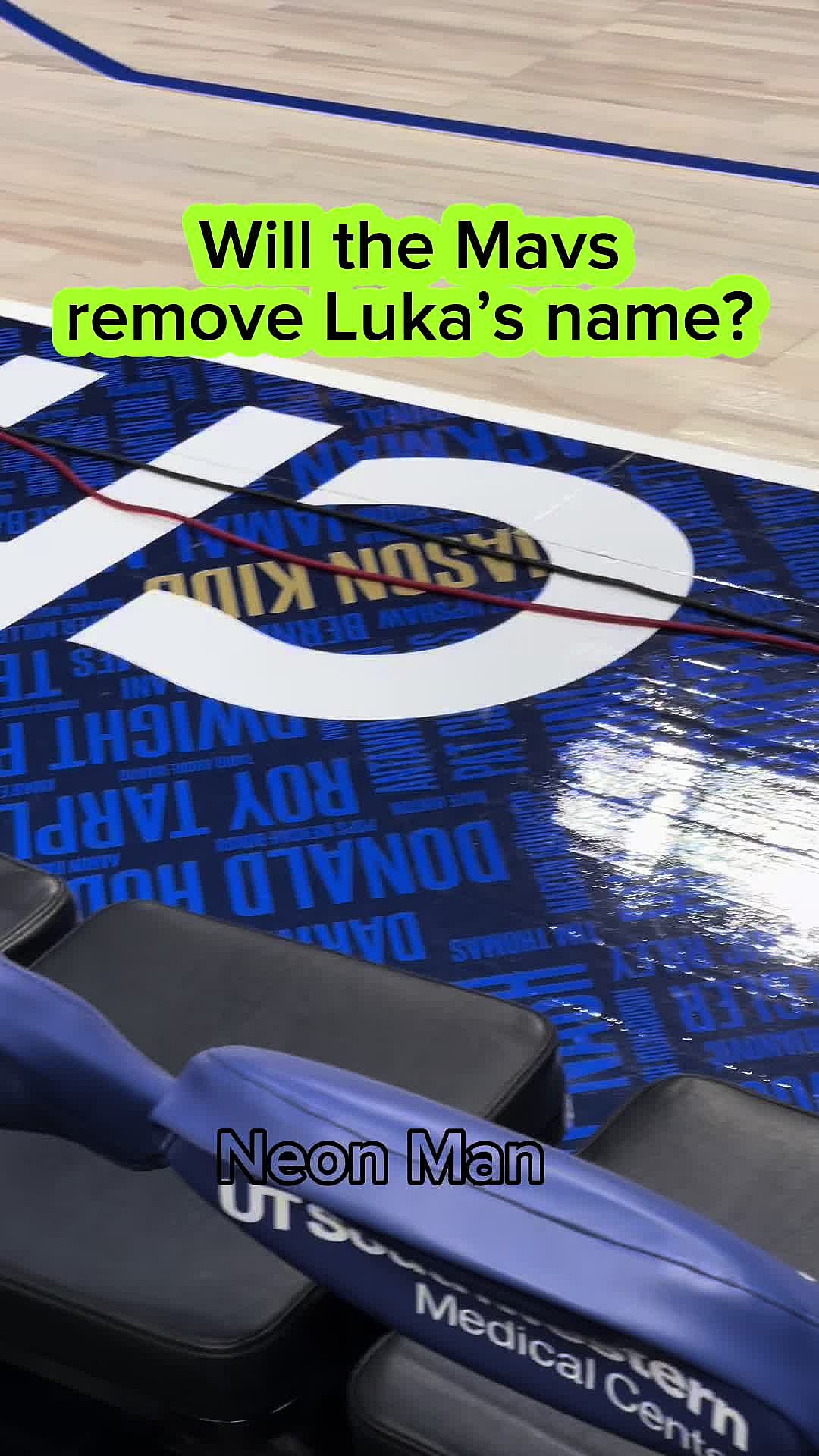 Will the Mavs remove Luka Dončić’s name here?