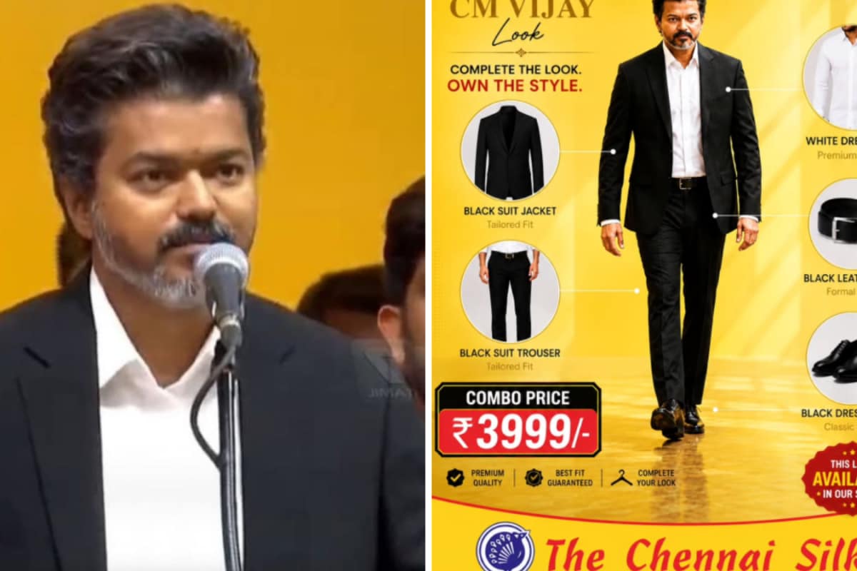 Textile brand turns TN Chief Minister Vijay’s signature swearing-in ...