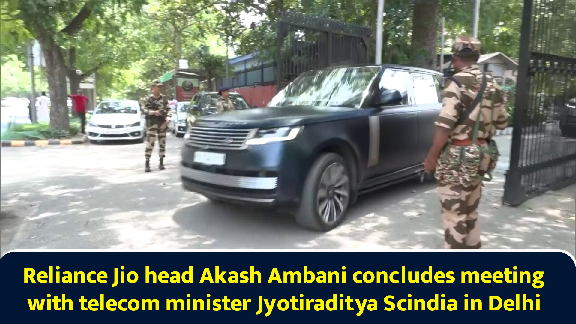 Reliance Jio head Akash Ambani concludes meeting with telecom minister ...