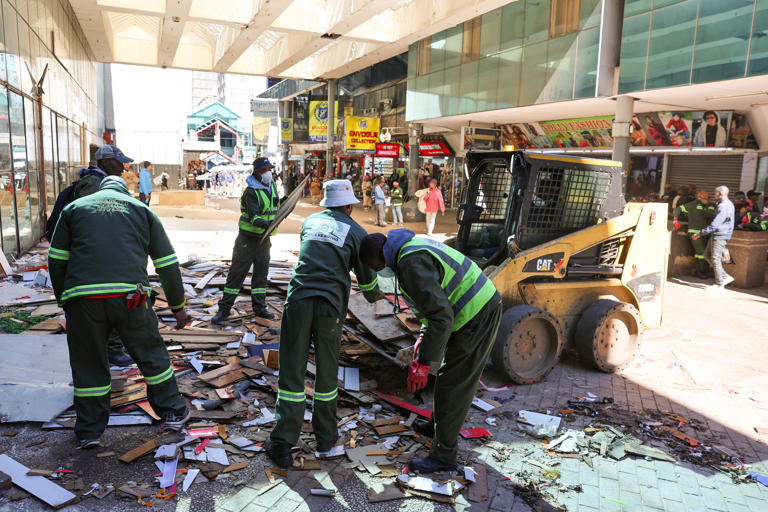 Joburg intensifies CBD cleanup with demolition of illegal structures