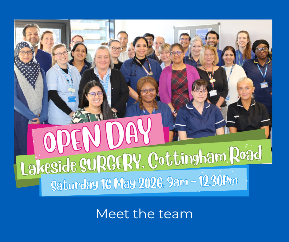 This Saturday, Lakeside Healthcare Corby and Brigstock Surgeries Open Day