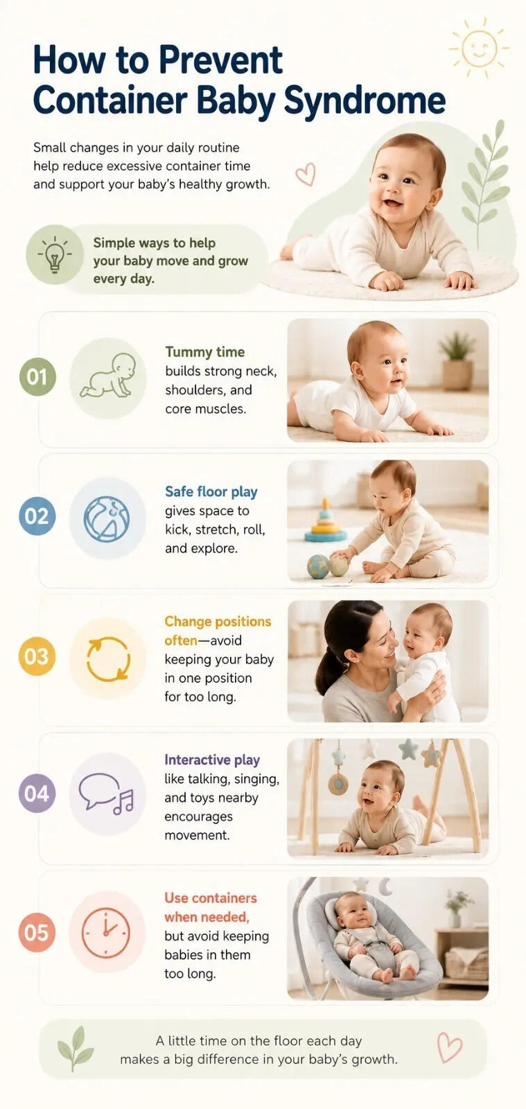The hidden development risks of too much time in baby seats and swings