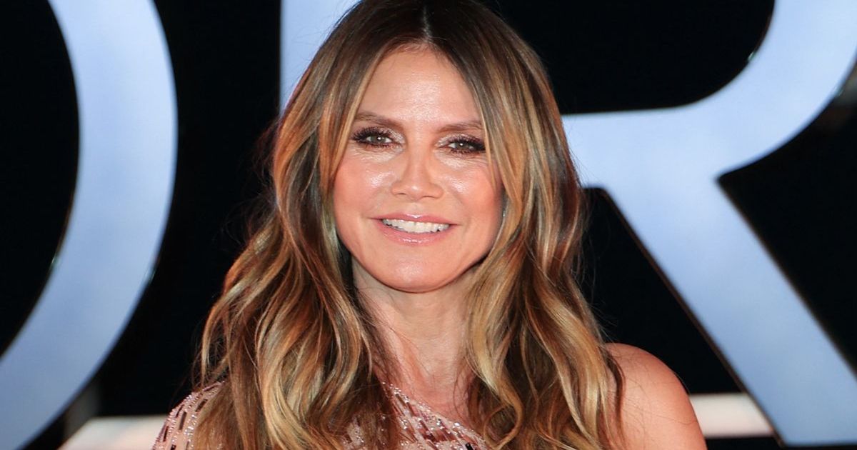 Heidi Klum's dazzling Julien Macdonald gown is as see-through as it gets