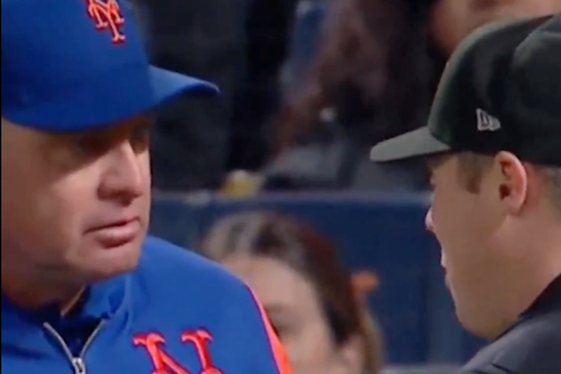 Mets manager Carlos Mendoza fires expletives at umpire over blown ABS call
