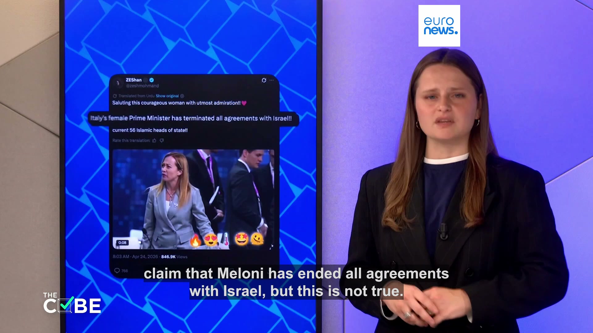 Deepfake Meloni clips distort relations between Italy and Israel