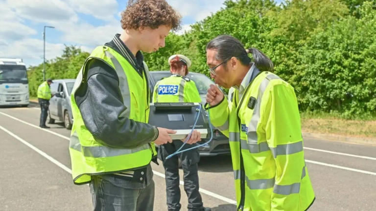 UK launches world-first roadside 'laughing gas' breath test in southern ...