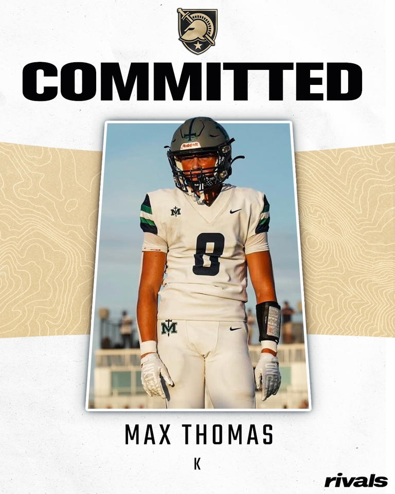 Former Kansas State 2027 commit Max Thomas (kicker) commits to Army