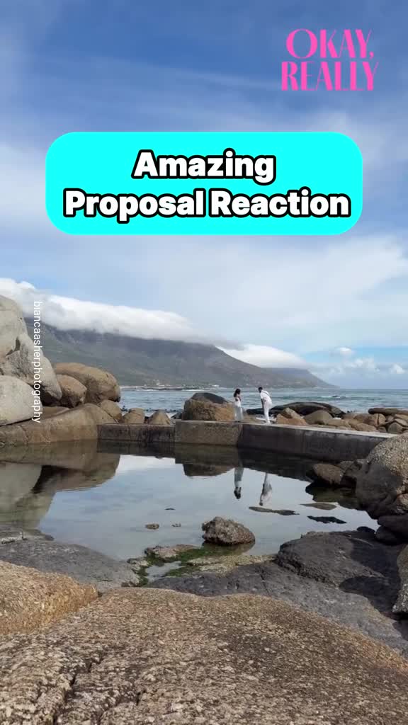 Massive crowd erupts into cheers and dancing after beach proposal in ...