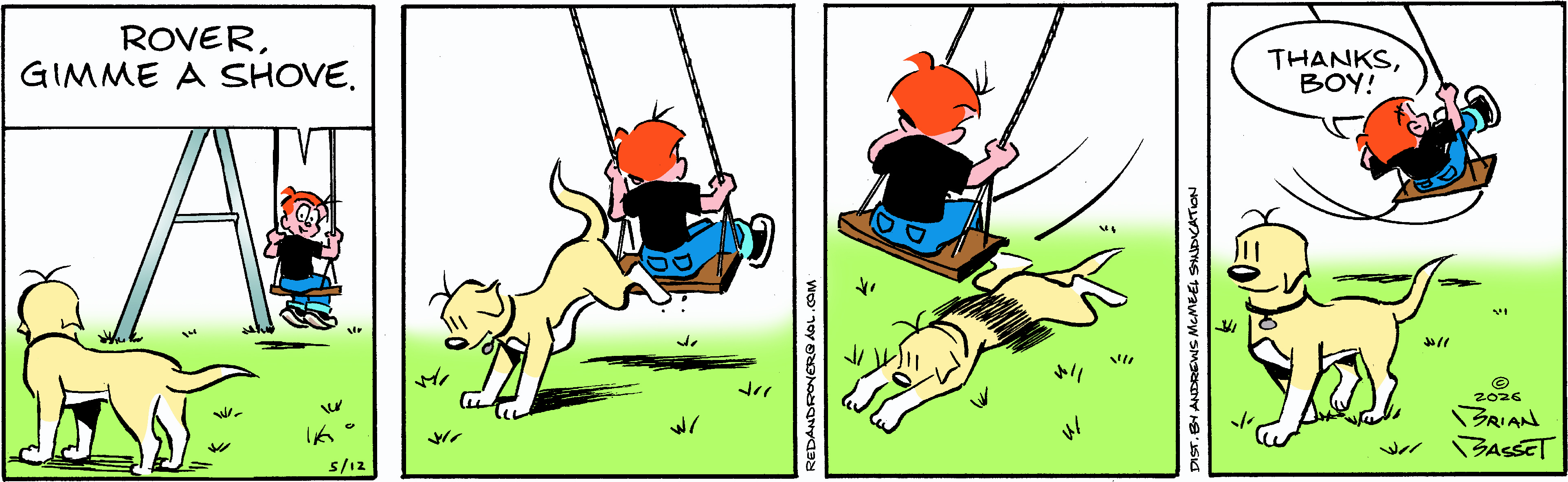 Red and Rover by Brian Basset