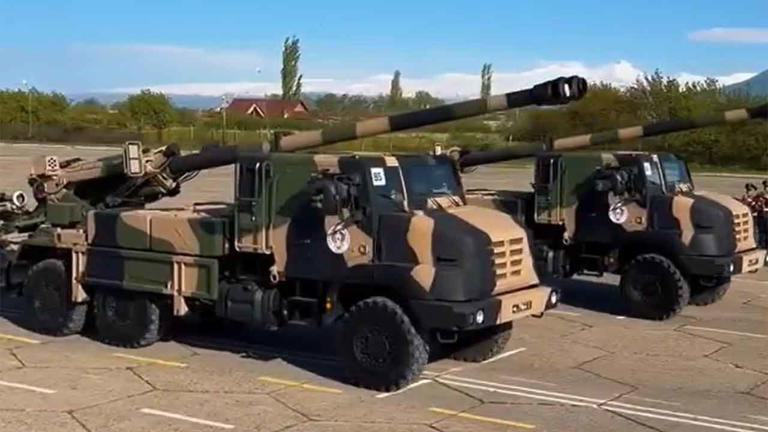 Armenia displays French CAESAR howitzers during military parade in Yerevan