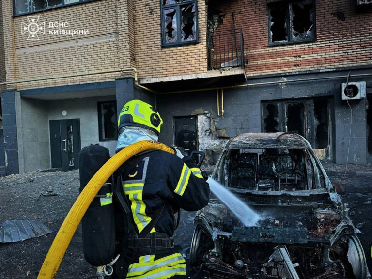 Kyiv region under massive Russian attack: Homes, businesses and cars ...