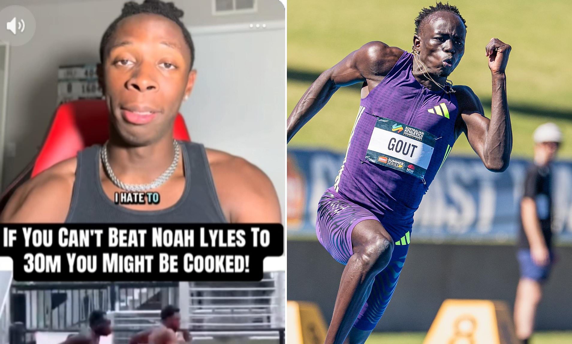 Gout Gout gets attacked over footage of him training with Olympic ...