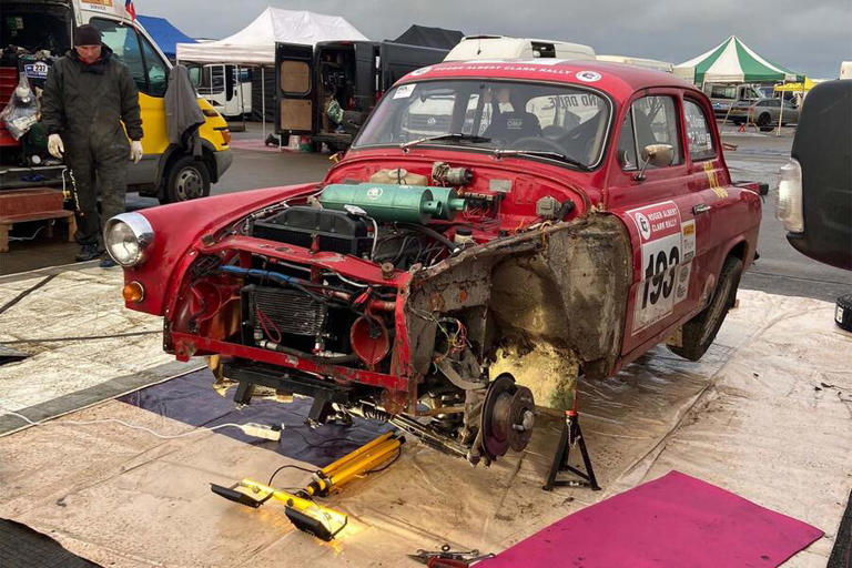 Getting an old Peugeot 205 (and its driver) through UK's toughest rally