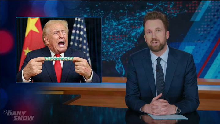 ‘Daily Show’ torches Trump’s emotional support CEO ‘bachelor party’