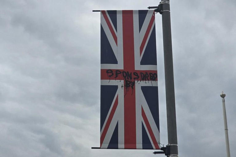 Reform leader wants a police investigation after Union flag banners ...