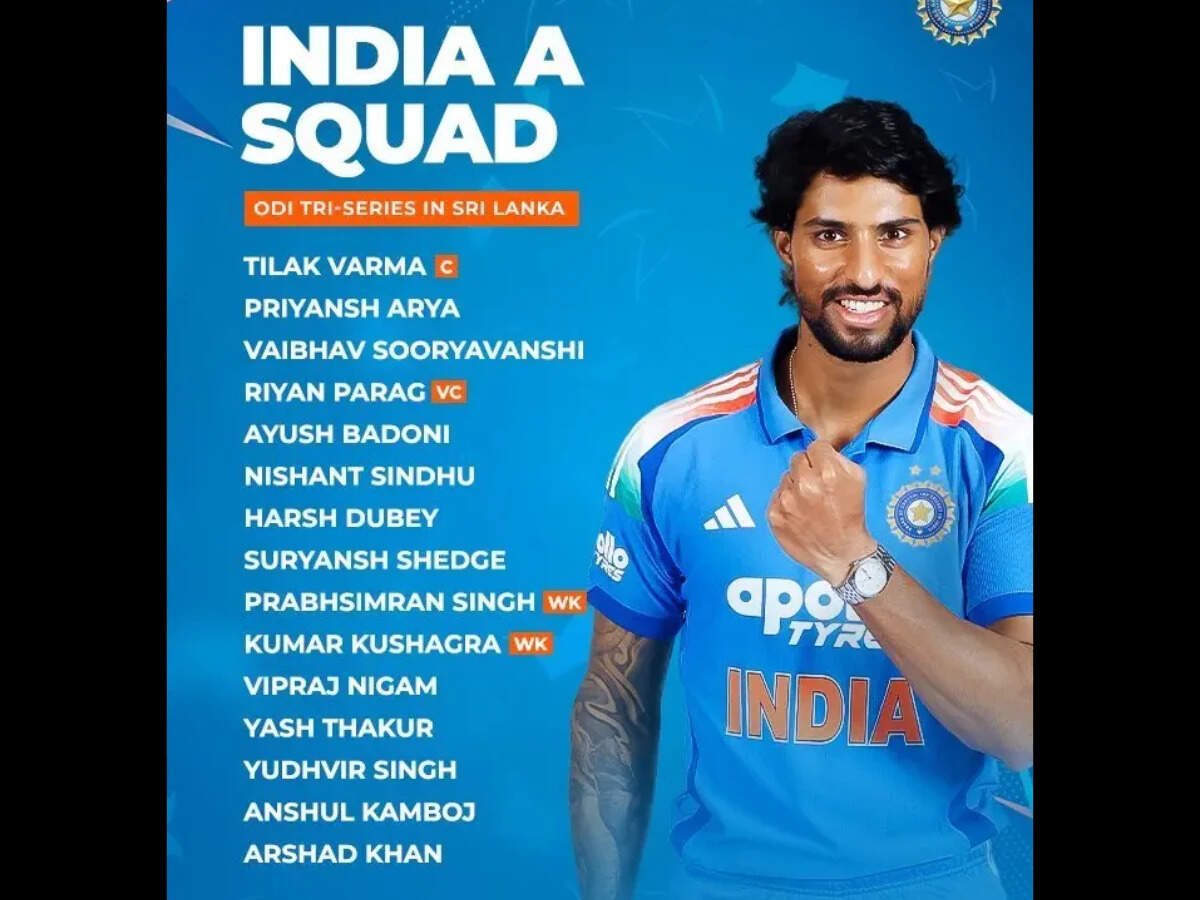 India A squad for Sri Lanka ODI tri-series 2026 announced: Check full ...