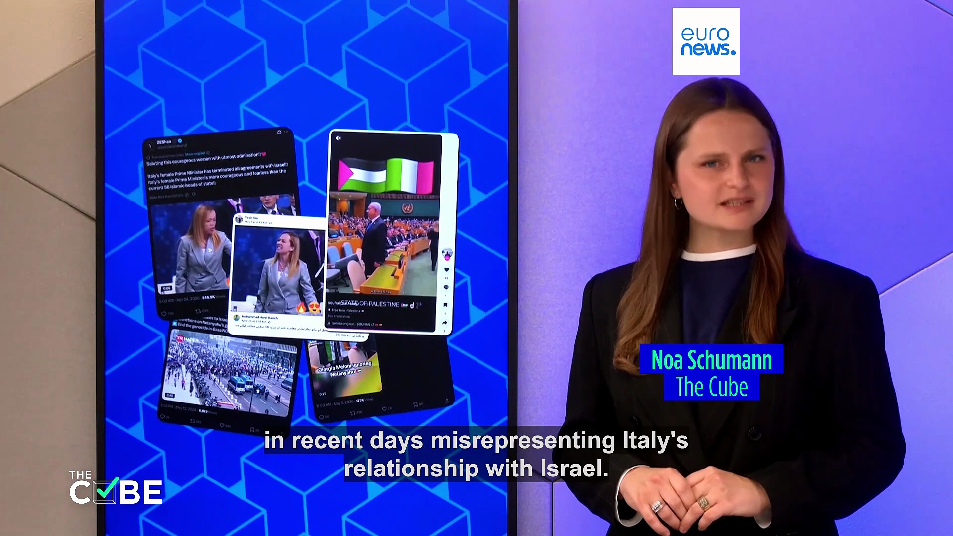 Deepfake Meloni clips distort relations between Italy and Israel