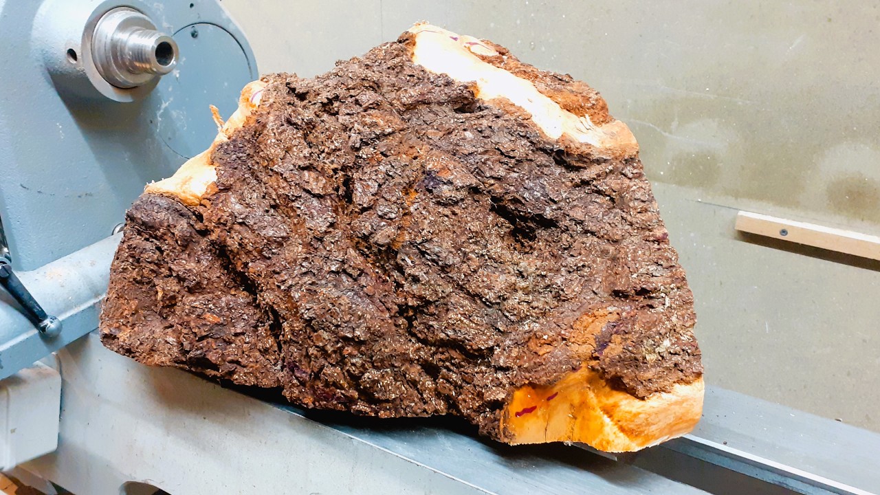 Watch how this birch burl gets better once the bark comes off