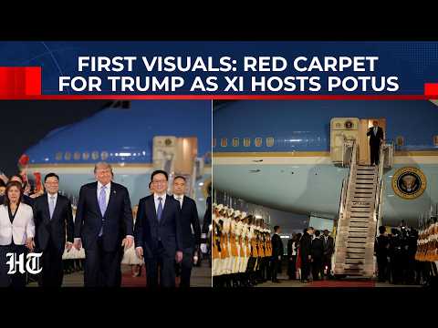 First visuals of Trump in China Xi Jinping hosts US president in ...