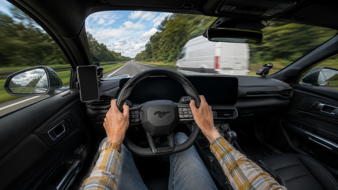 Ford Mustang Dark Horse takes on the Autobahn in V8 form