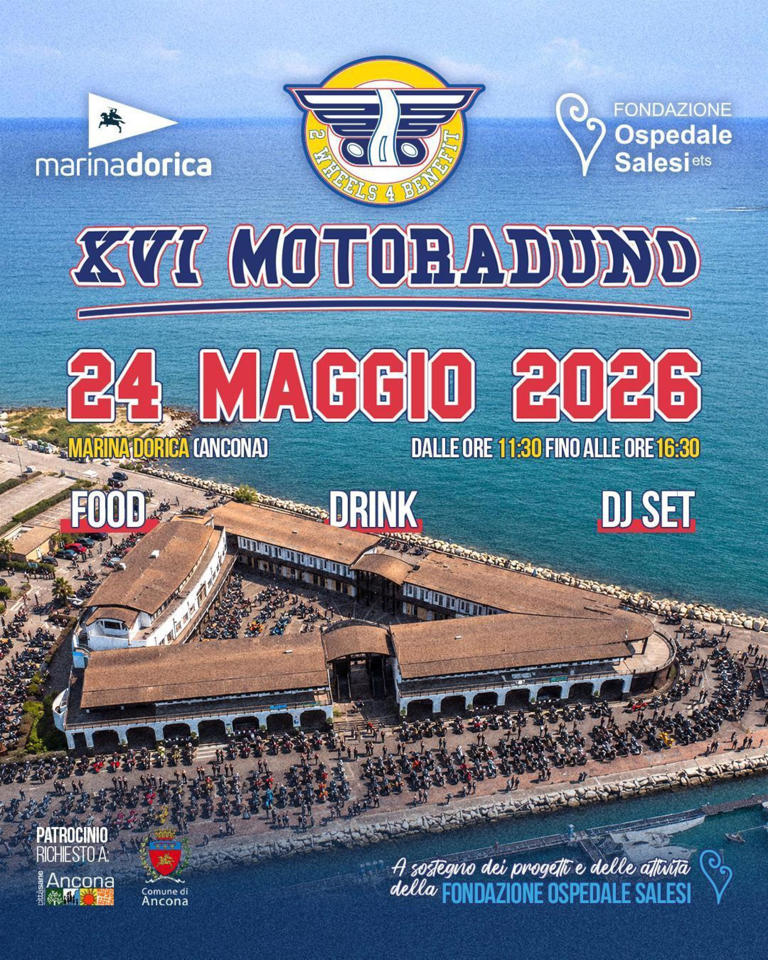 A Marina Dorica il motoraduno per i bimbi del Salesi, negli anni donati ...