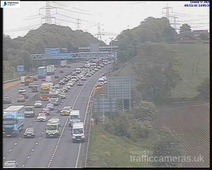 Two taken to hospital after motorway crash near Sheffield
