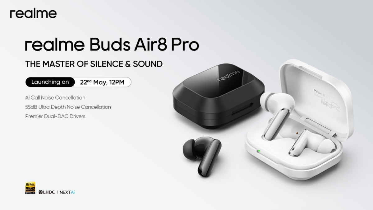 Realme Buds Air8 Pro and Watch S5 launching in India on May 22: What to ...