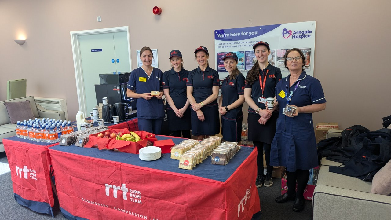 Charity celebrates Ashgate Hospice nurses by serving 130 coffees and cakes