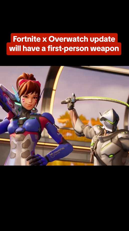 Fortnite x Overwatch update will have a first-person weapon