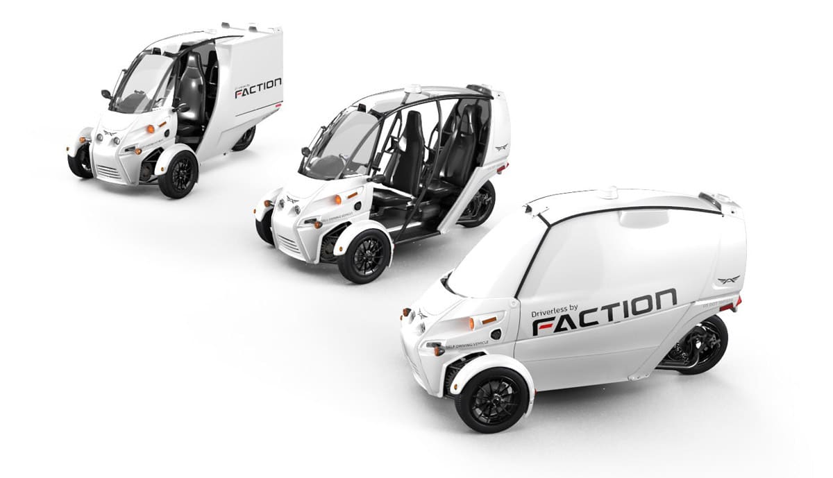 Ari Motors und Faction wollen autonome Lieferfahrzeuge bauen