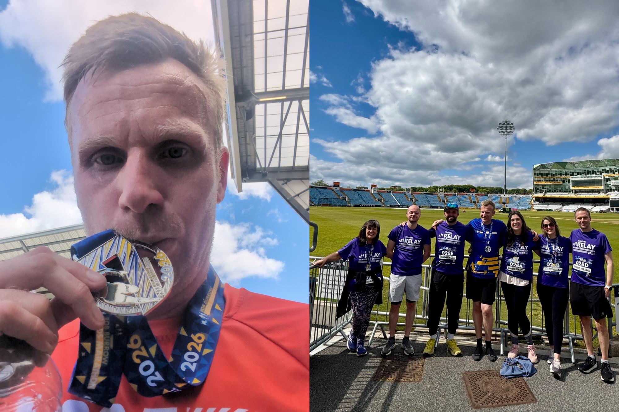 Knaresborough man and family raise £6,000 in Rob Burrow Leeds Marathon ...