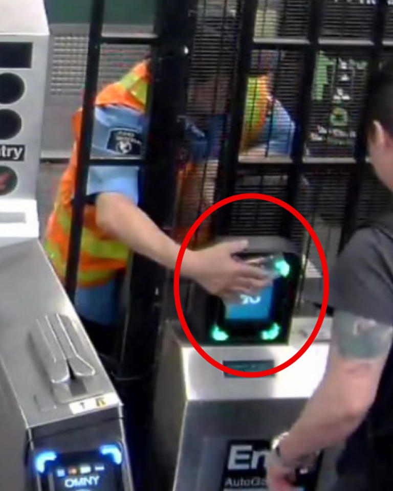 NYC subway guard hired to fight fare evasion caught on camera taking ...