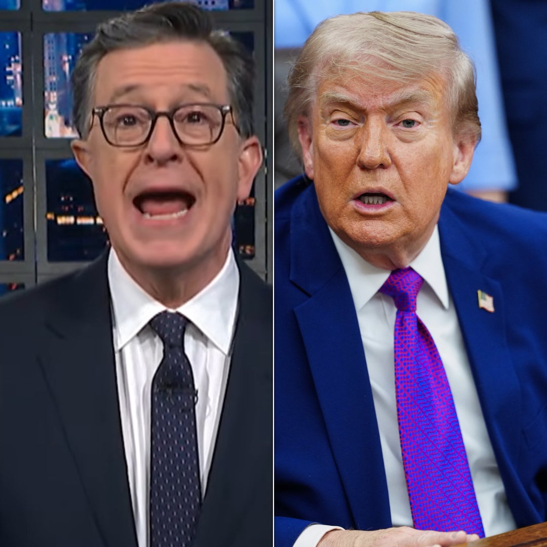 Stephen Colbert slams 'super stupid' reason for potential Trump war rename