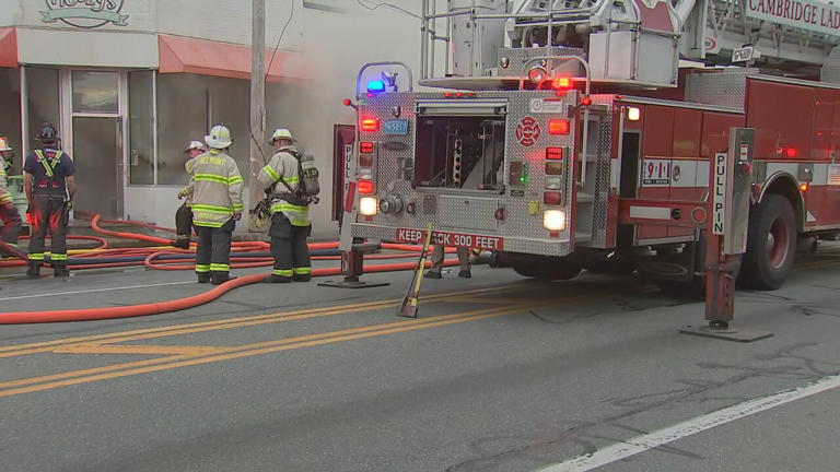 Raging fire tears through popular Massachusetts ice cream shop