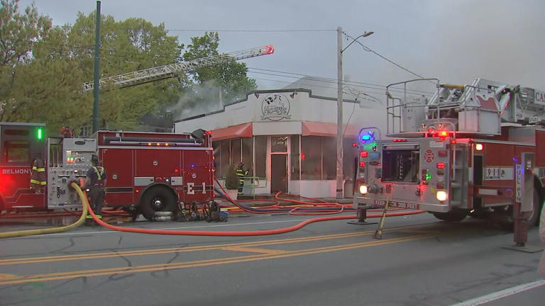 Raging fire tears through popular Massachusetts ice cream shop