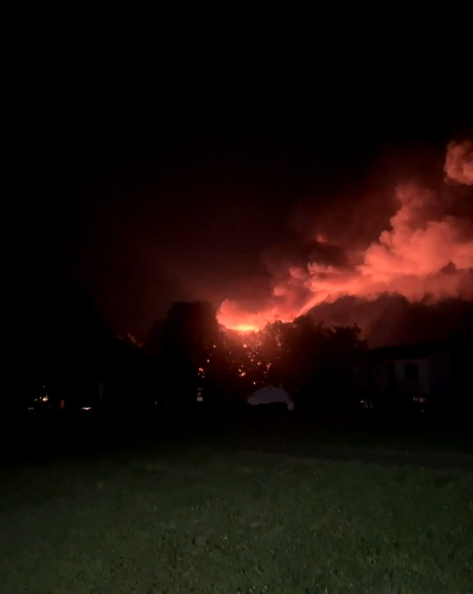 Large fire breaks out at Crestwood landscaping business and venue