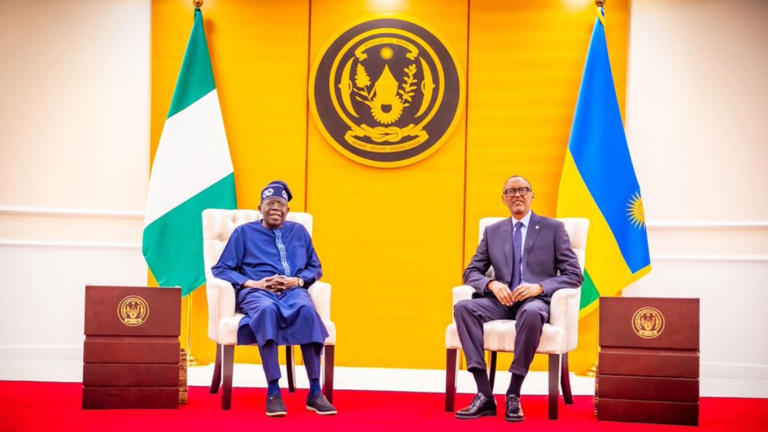 Tinubu, Kagame move to strengthen Nigeria-Rwanda ties on trade and mobility