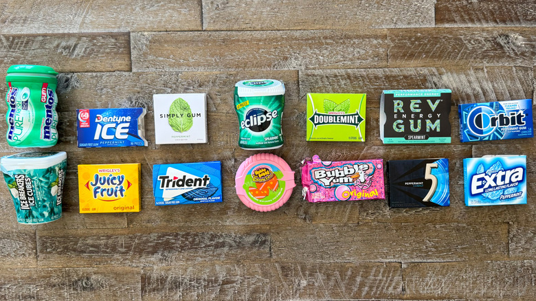 14 popular chewing gum brands, ranked