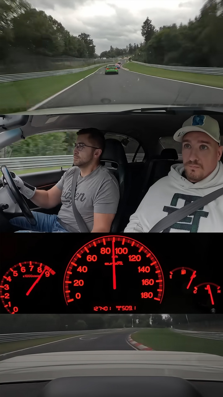 9000 RPM Honda Accord Euro R attacks the Nürburgring