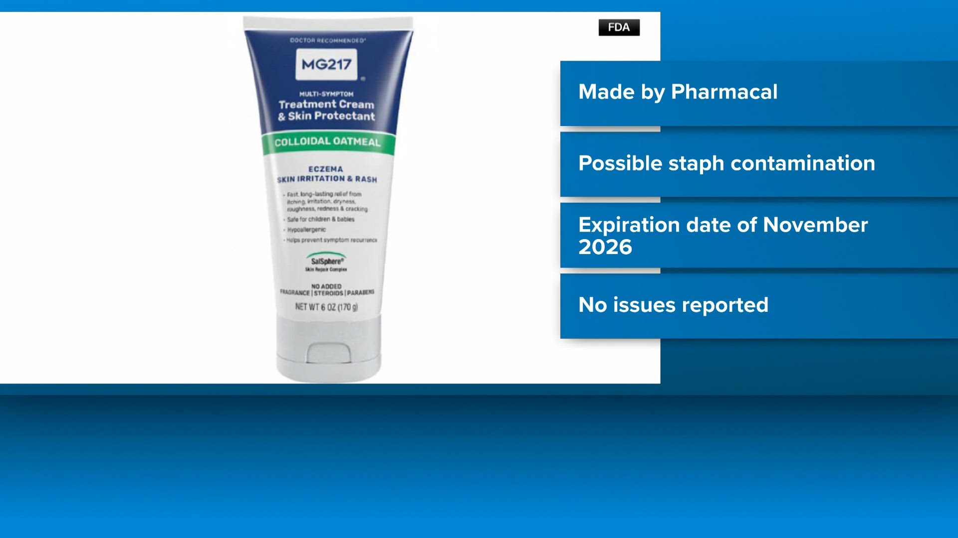 FDA recalls cream that treats eczema due to possible contamination
