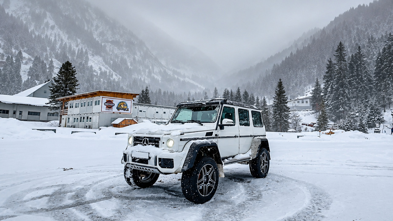 Can the Mercedes G500 4x4 handle deep snow conditions?