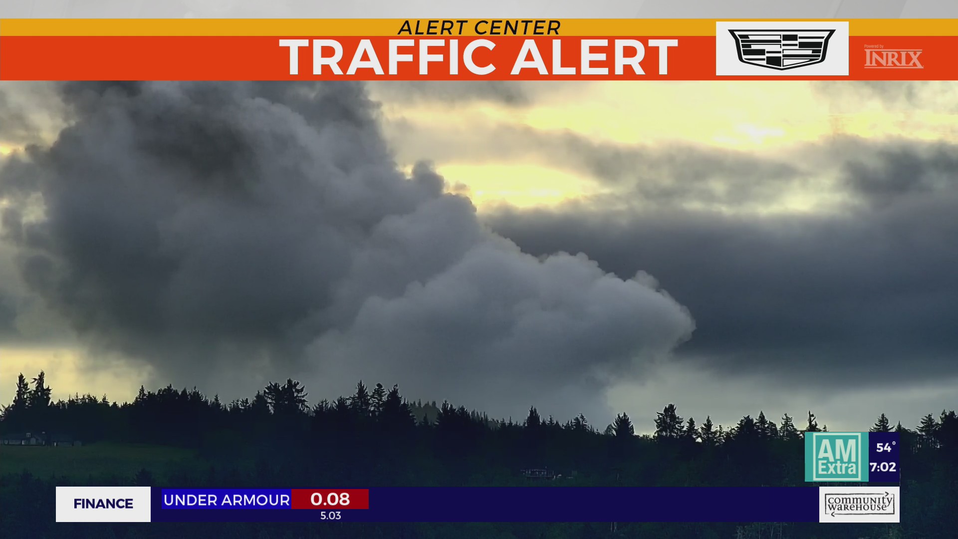 Smoke appears to billow into sky from Newport area