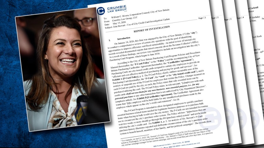 New Britain mayor refers Erin Stewart’s spending records to prosecutors
