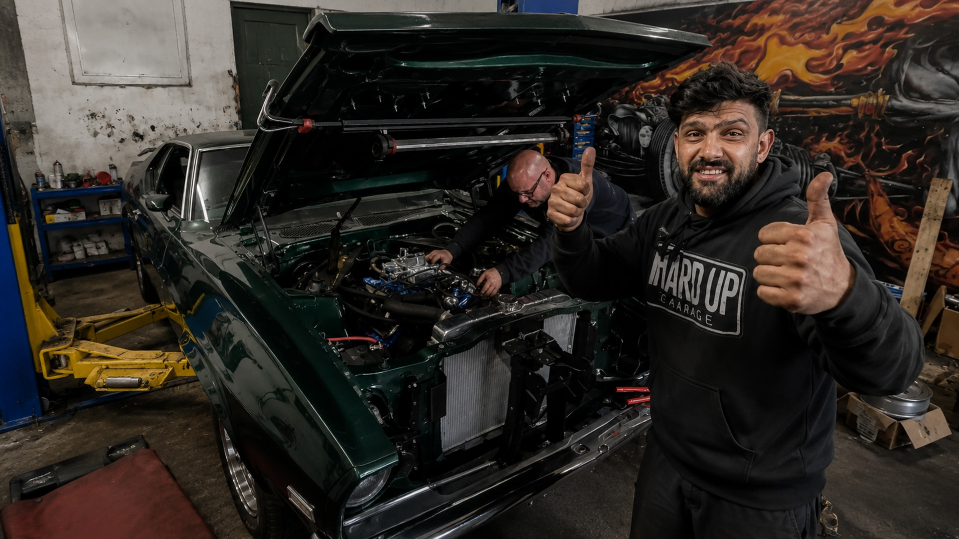 How this burned Mustang was rebuilt
