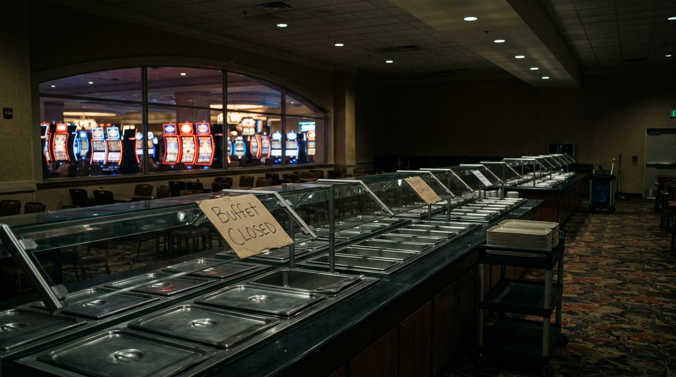 The casino buffet is disappearing and not everyone buys the official reason