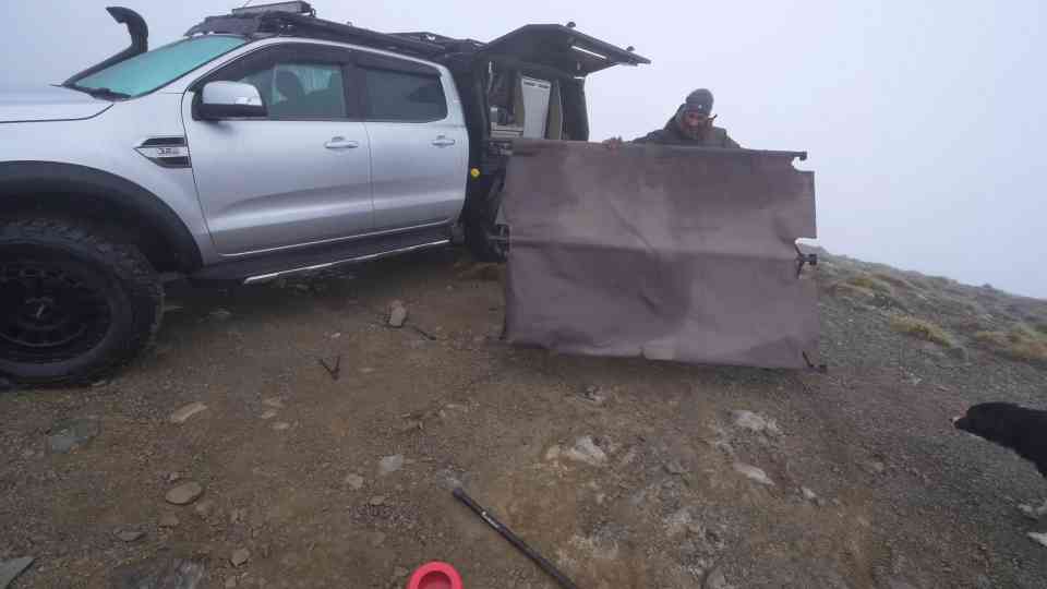 Packing up a mountain camp in freezing wind was absolute misery