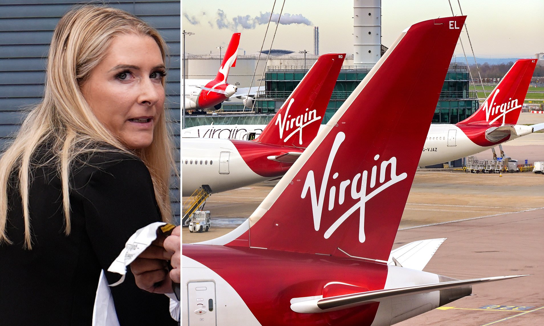 Virgin stewardess admits downing wine night before crash on way to ...